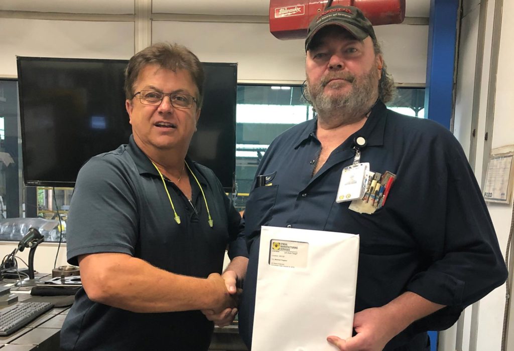 Marshall Trogdon's Service Anniversary - O'Neal Manufacturing Services